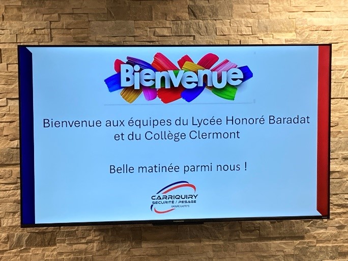 Visite d'entreprise du Collège Clermont et du Lycée Honoré Baradat de ...
